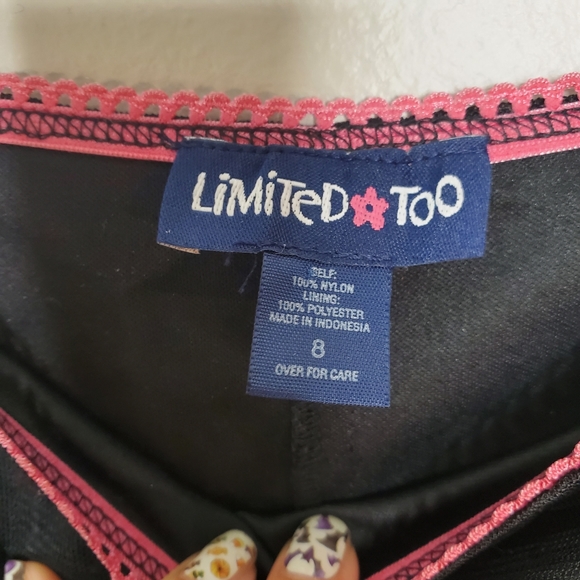 Limited Too | Dresses | Y2k Limited Too Girls Sz 8 Pink And Black Lace ...